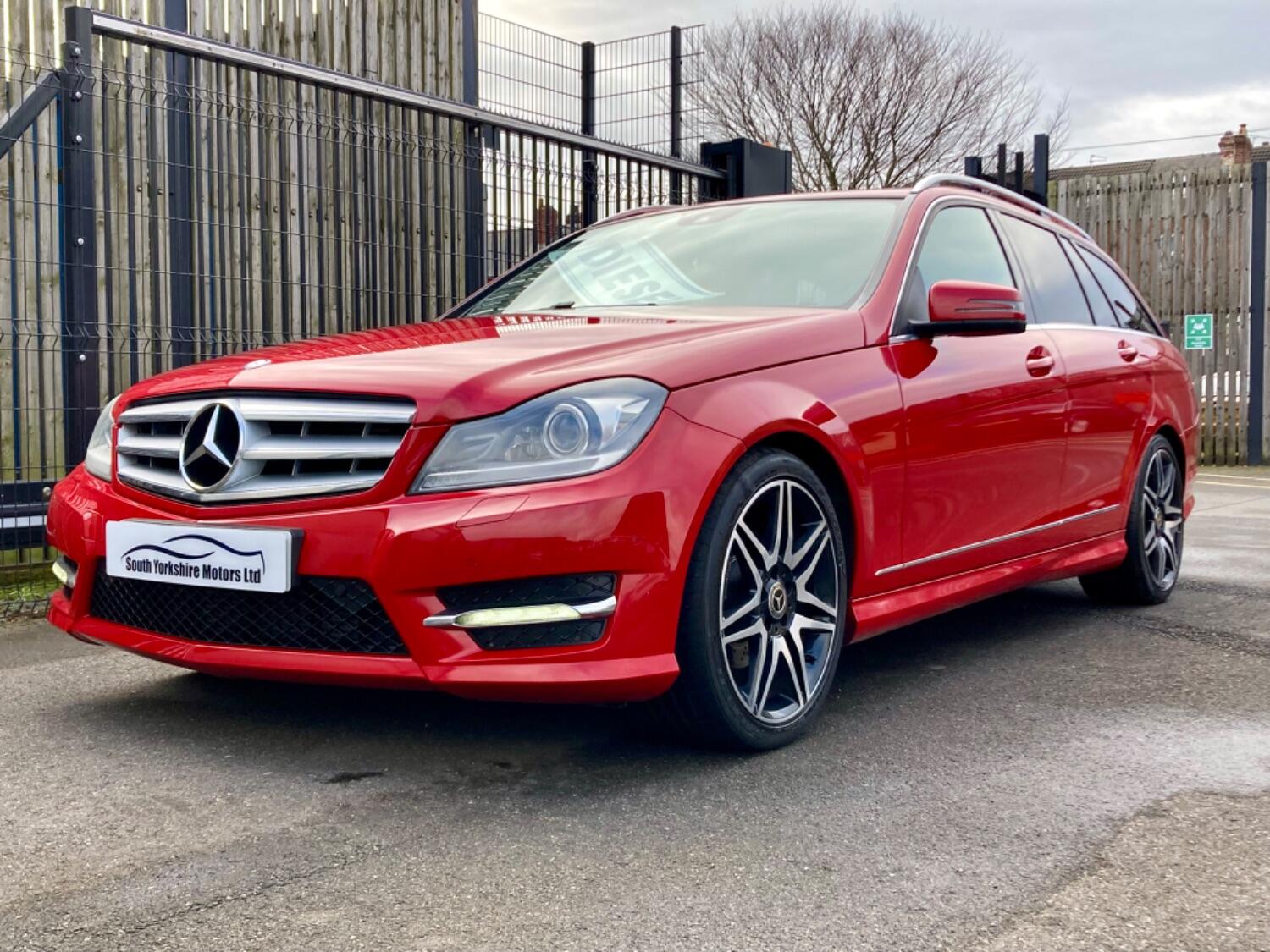 Used MERCEDES-BENZ C CLASS 2013 Red in Doncaster, South Yorkshire ...